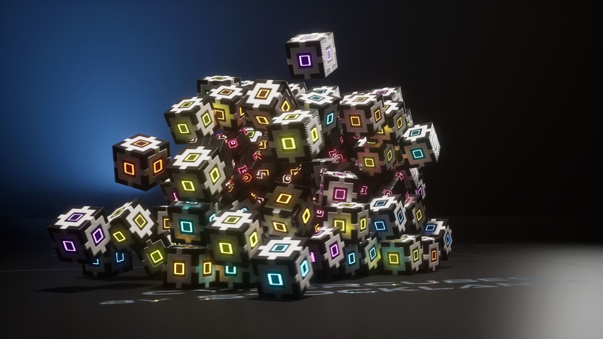 3D model CyberCube Flock VR / AR / low-poly | CGTrader