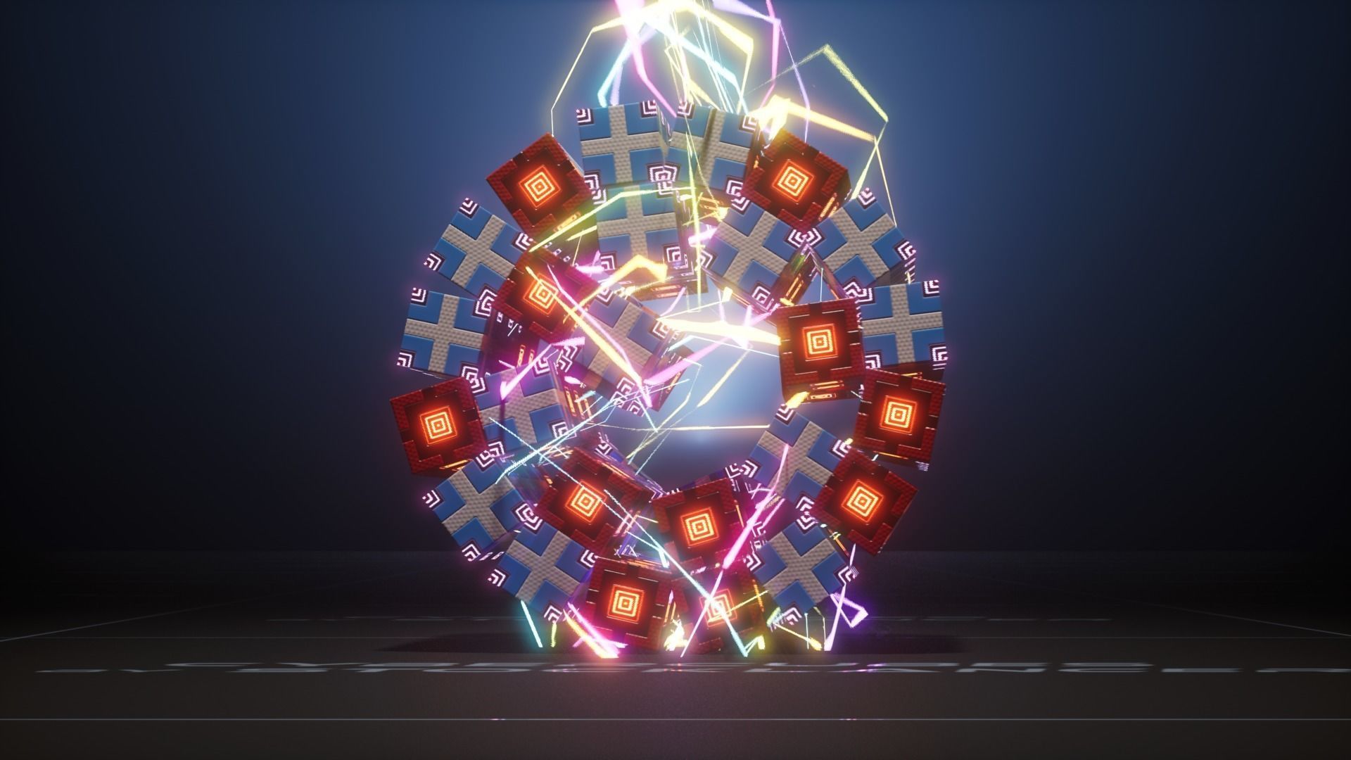 3D model CyberCube Flock VR / AR / low-poly | CGTrader