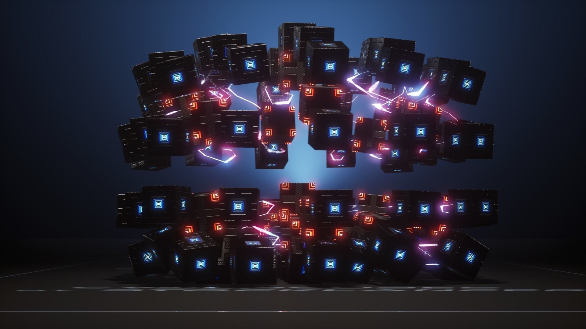 3D model CyberCube Flock VR / AR / low-poly | CGTrader