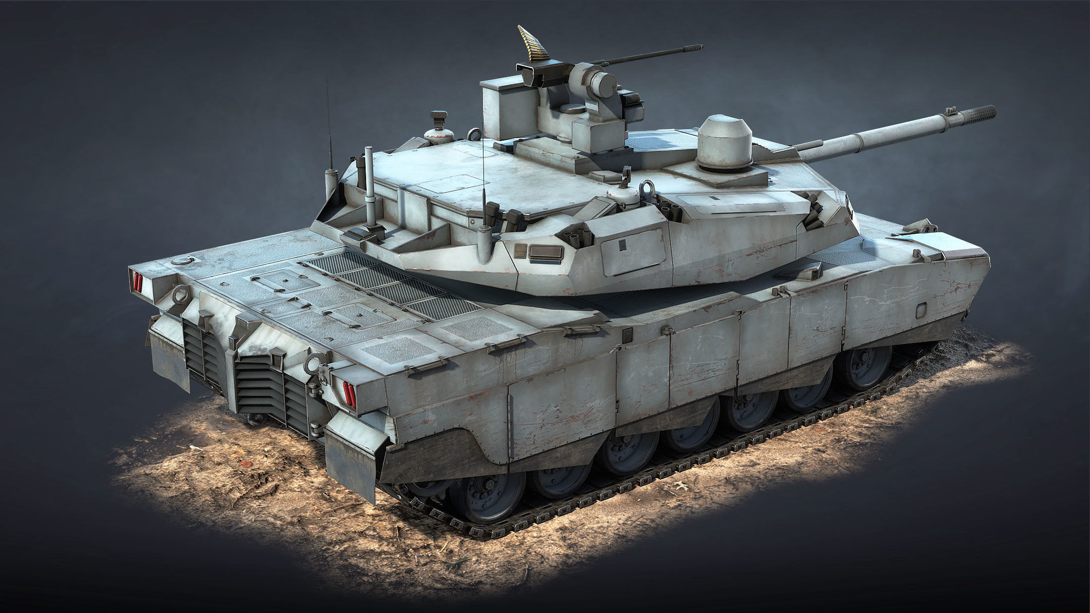 3D model AbramsX armoured tank VR / AR / low-poly | CGTrader