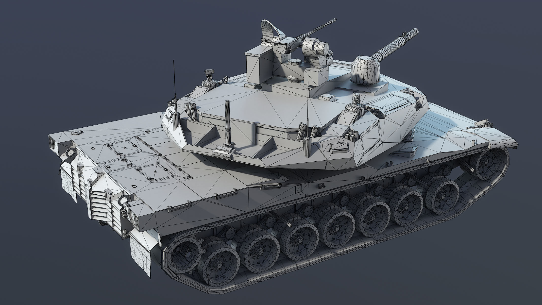 3D model AbramsX armoured tank VR / AR / low-poly | CGTrader