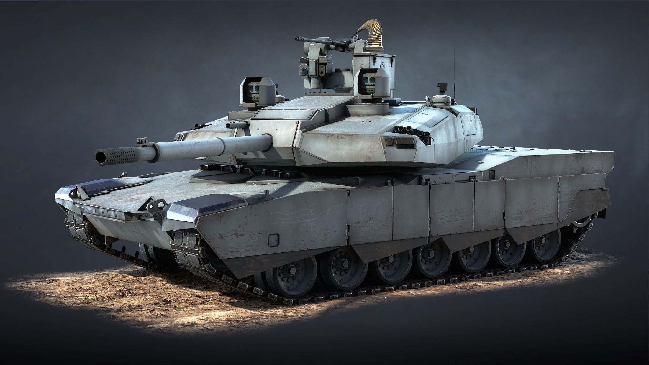 3D model AbramsX armoured tank VR / AR / low-poly | CGTrader