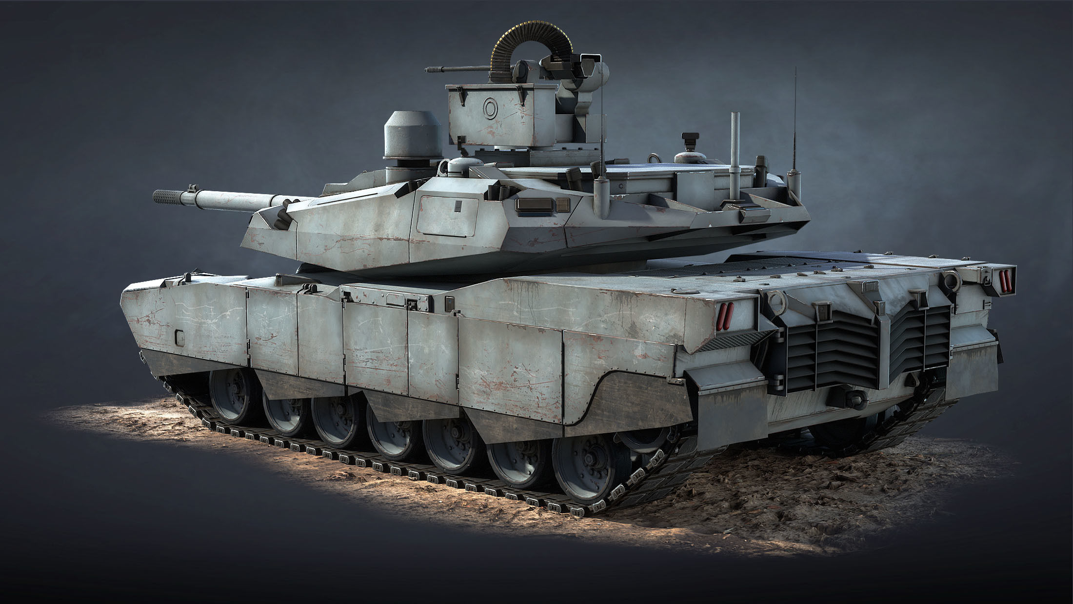 3D model AbramsX armoured tank VR / AR / low-poly | CGTrader