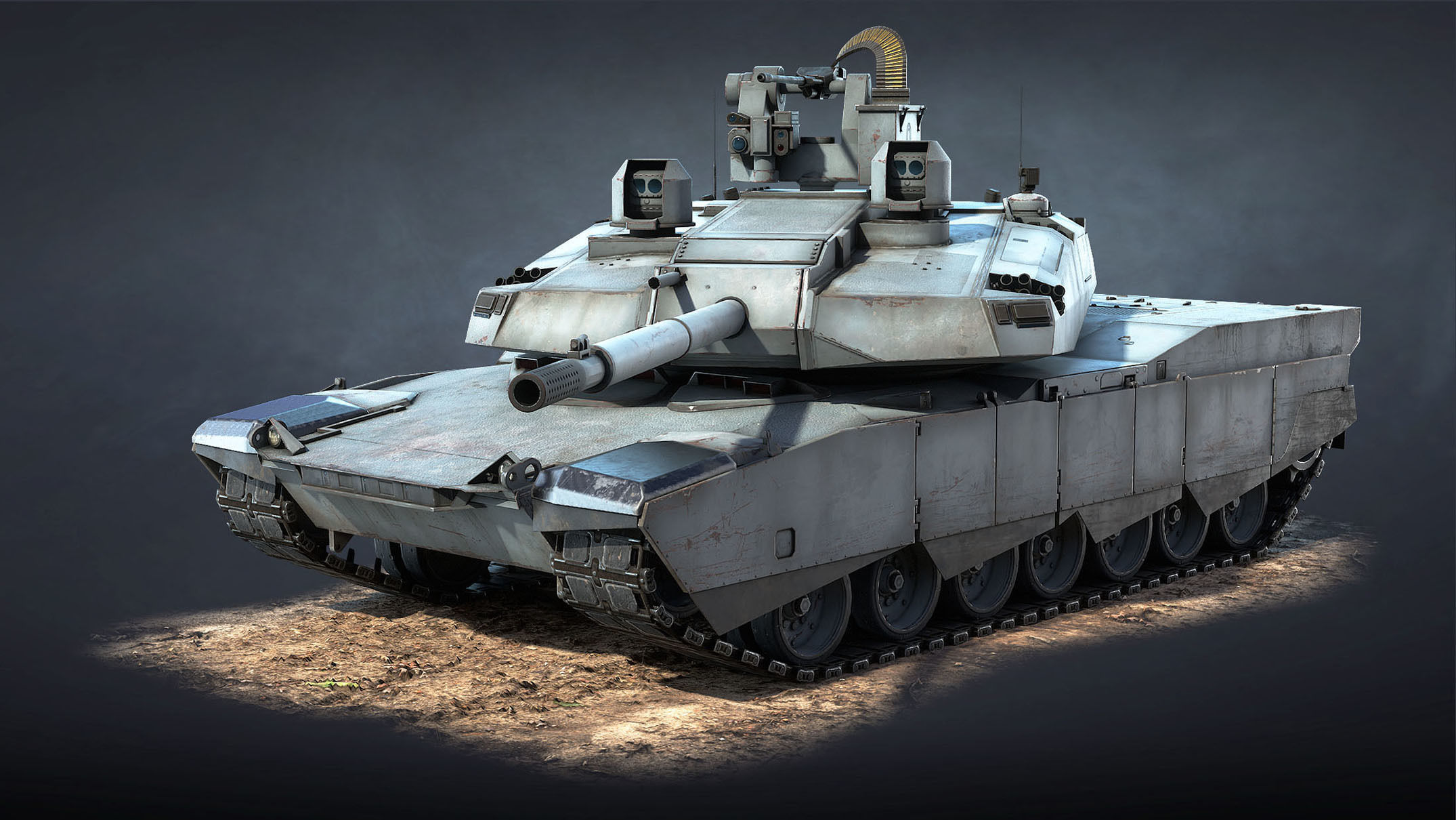 3D model AbramsX armoured tank VR / AR / low-poly | CGTrader