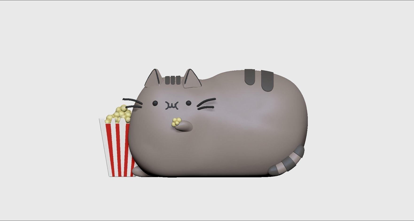 Pusheen Pack - Cat 3D model 3D printable | CGTrader