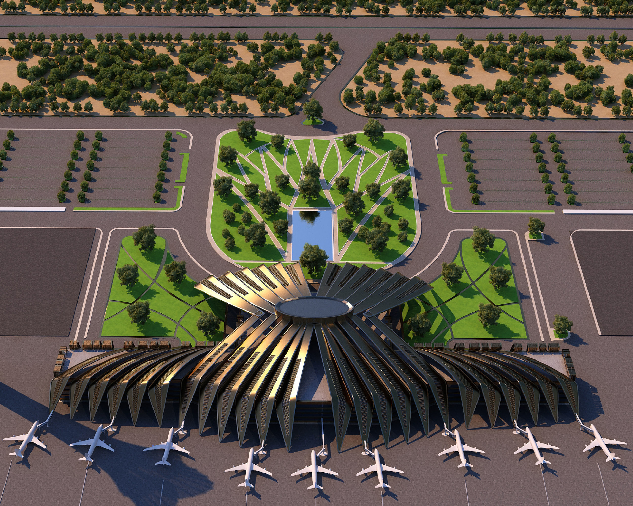8 Scenes Projects - Architecture Airports - 2021 - Bundle 3D Model Collection | CGTrader