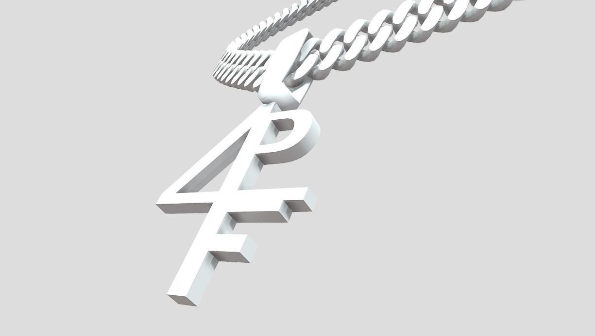 LIL BABY 4PF CUBAN CHAIN 3D model | CGTrader