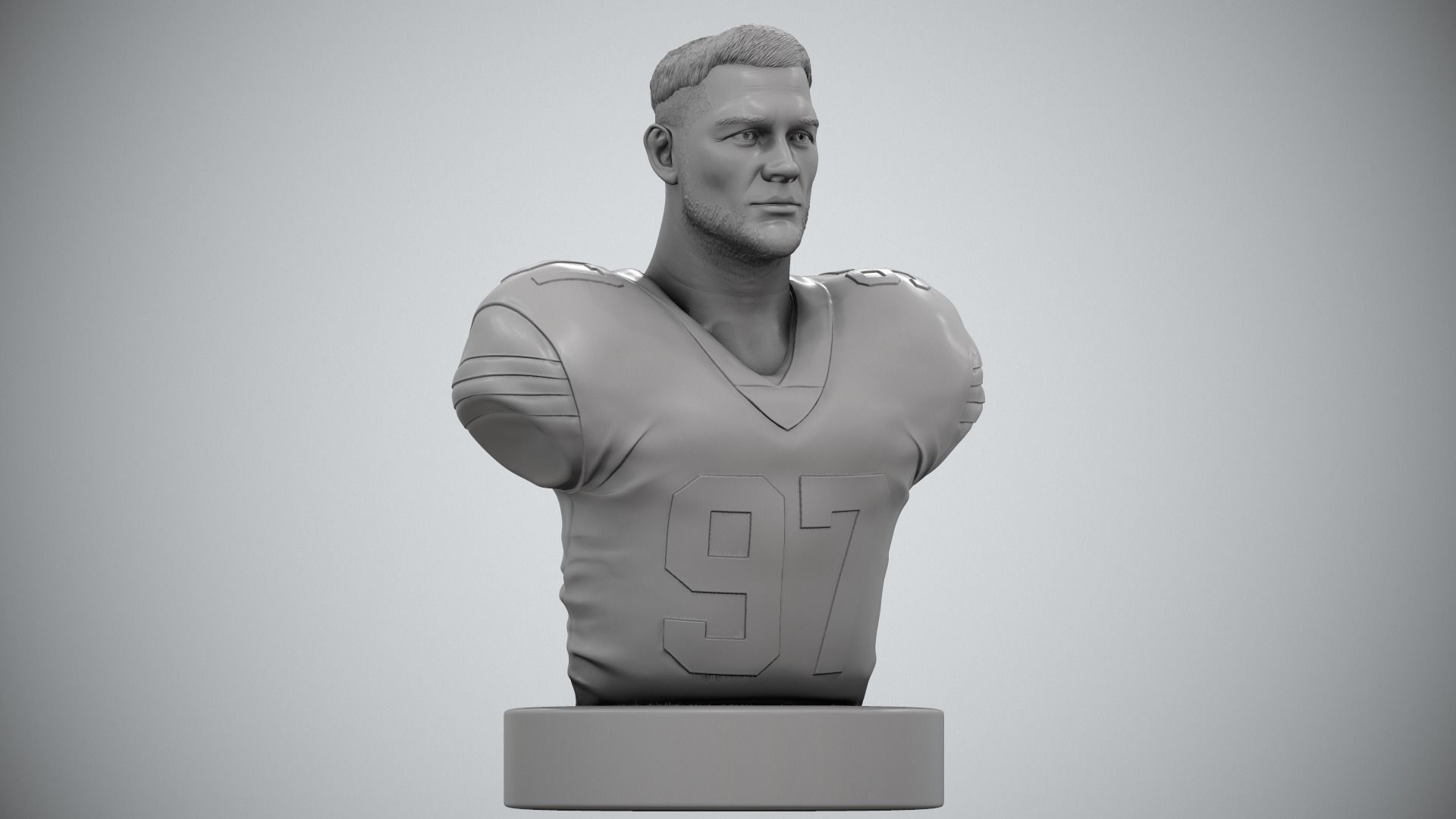 Nick Bosa 3D model 3D printable | CGTrader