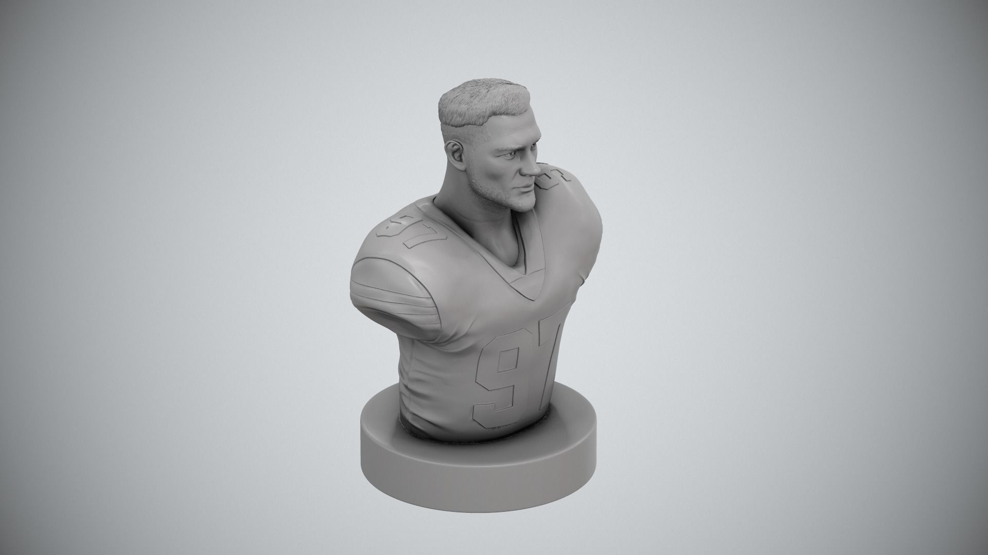 Nick Bosa 3D model 3D printable | CGTrader