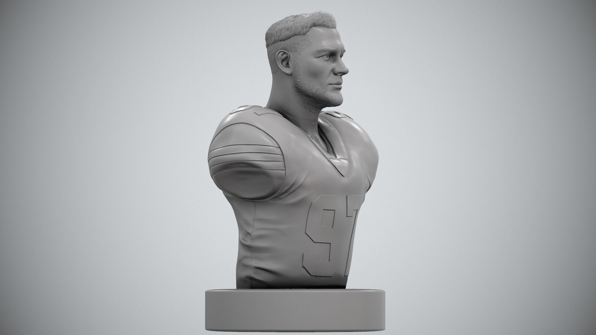 Nick Bosa 3D model 3D printable | CGTrader