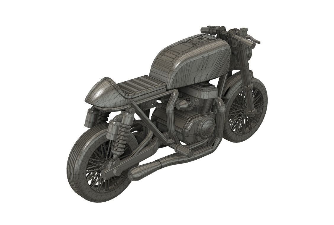 Cafe Racer 3D model 3D printable | CGTrader