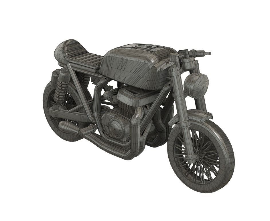 Cafe Racer 3D model 3D printable | CGTrader