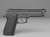 3D model Pistol Taurus T92 in 3D model VR / AR / low-poly | CGTrader