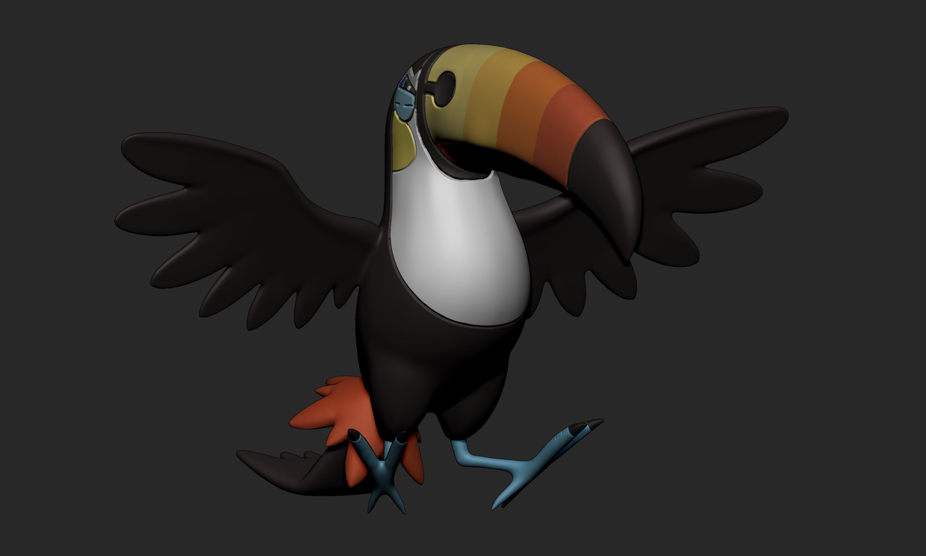 Pokemon - Toucannon with 2 poses 3D model 3D printable | CGTrader