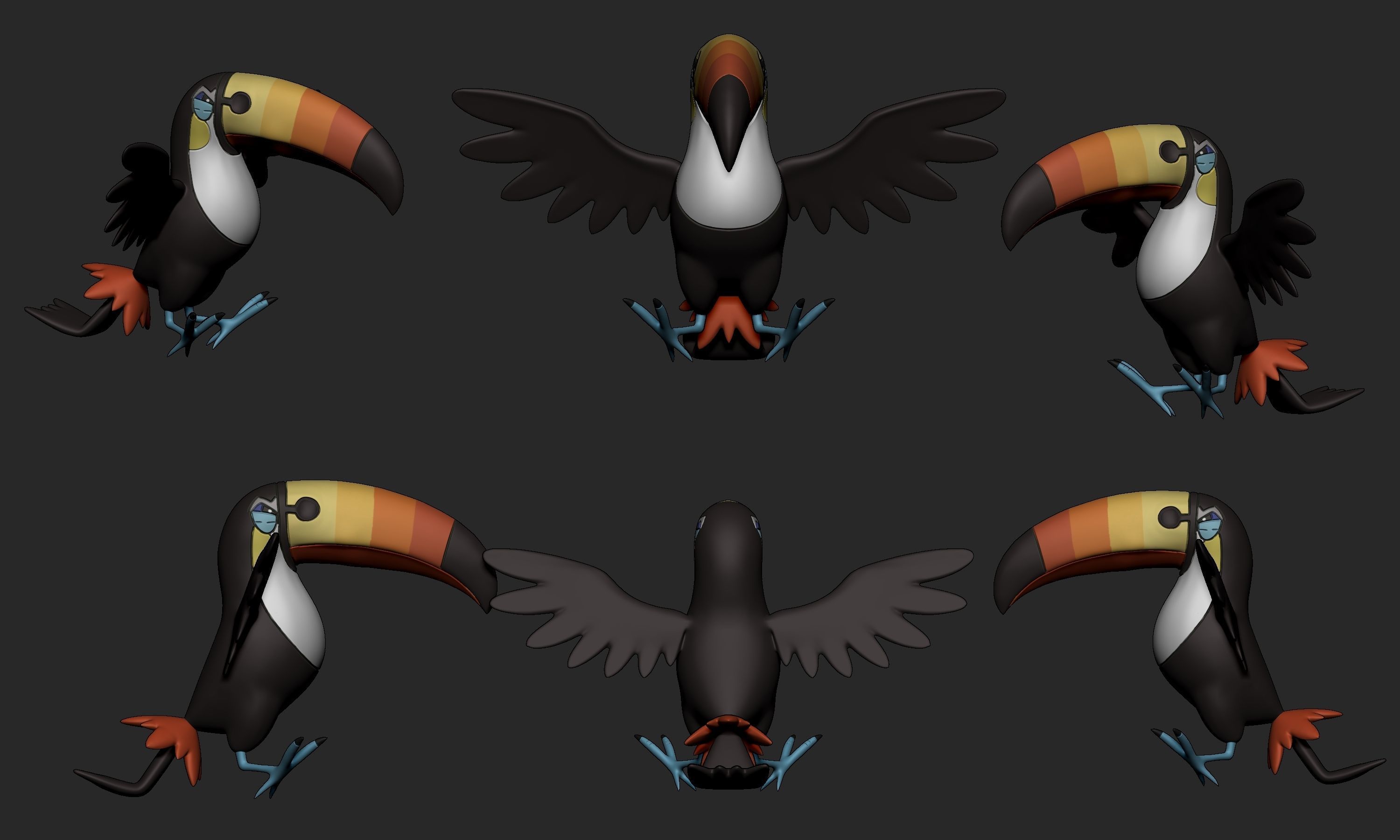 Pokemon - Toucannon with 2 poses 3D model 3D printable | CGTrader
