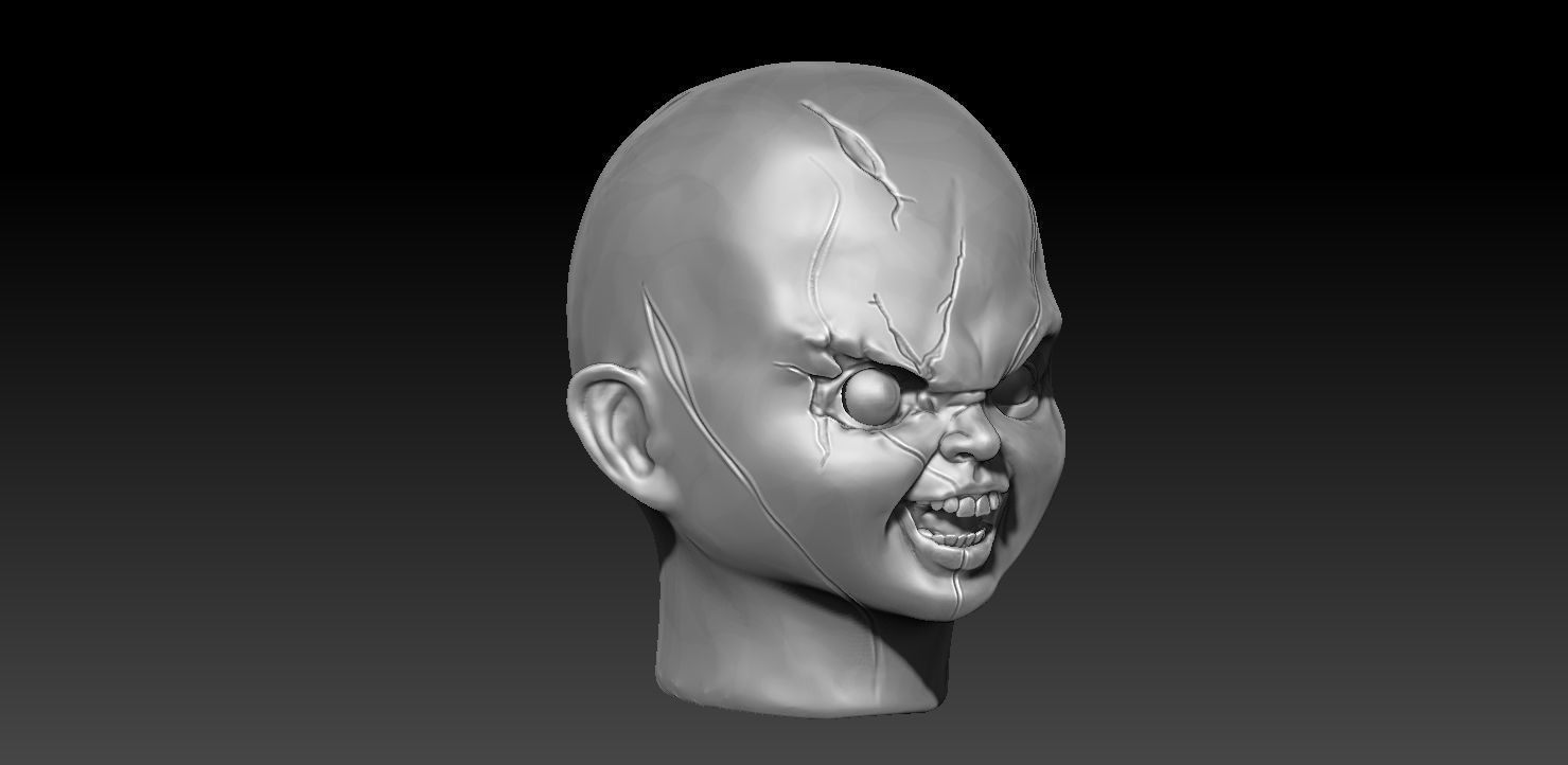 Chucky Head 3D model 3D printable | CGTrader