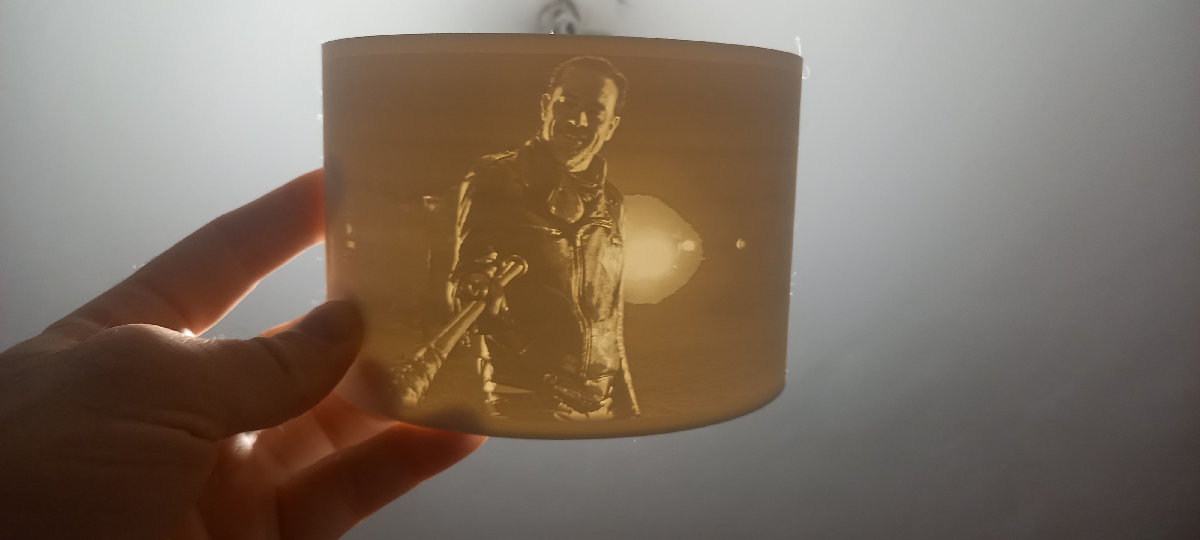 Lithophanie walking dead Negan 3D model 3D printable | CGTrader