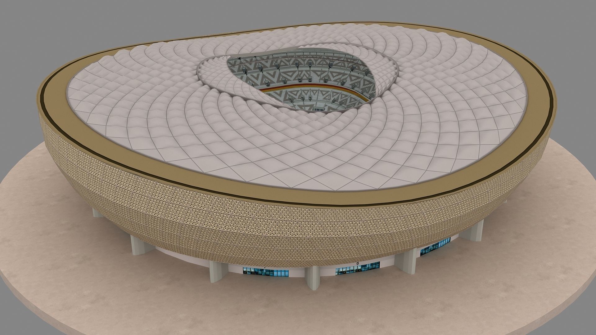 Lusail Iconic Stadium - Fifa World Cup 2022 Qatar 3D Model 3D model ...