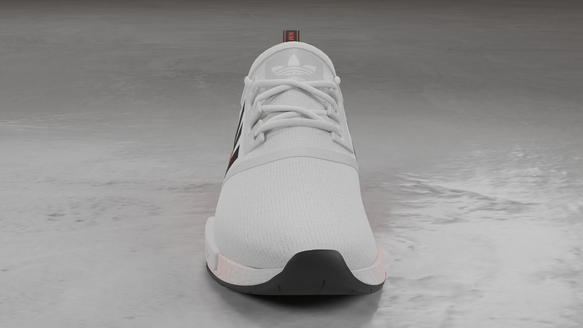 3D model Adidas originals NMD R1 White and Red VR / AR / low-poly ...