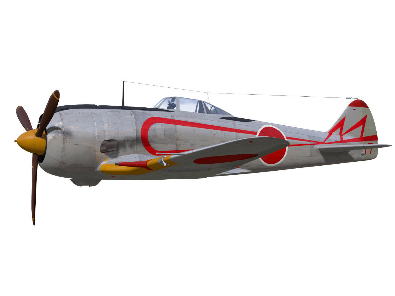 Nakajima Ki44 Tojo type II Otsu 3D model | CGTrader