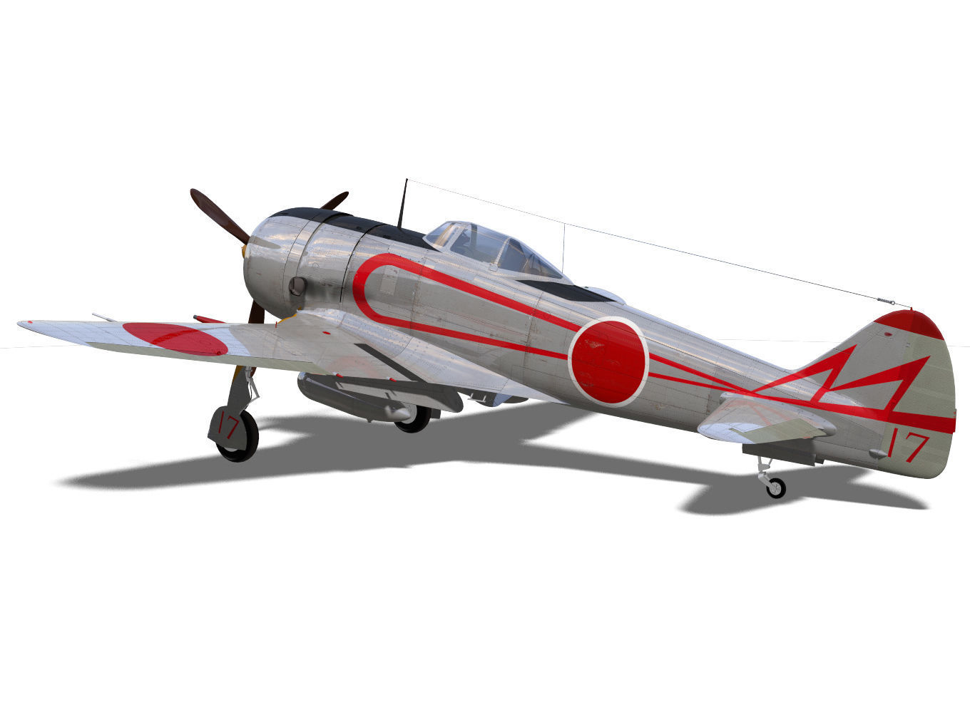Nakajima Ki44 Tojo type II Otsu 3D model | CGTrader