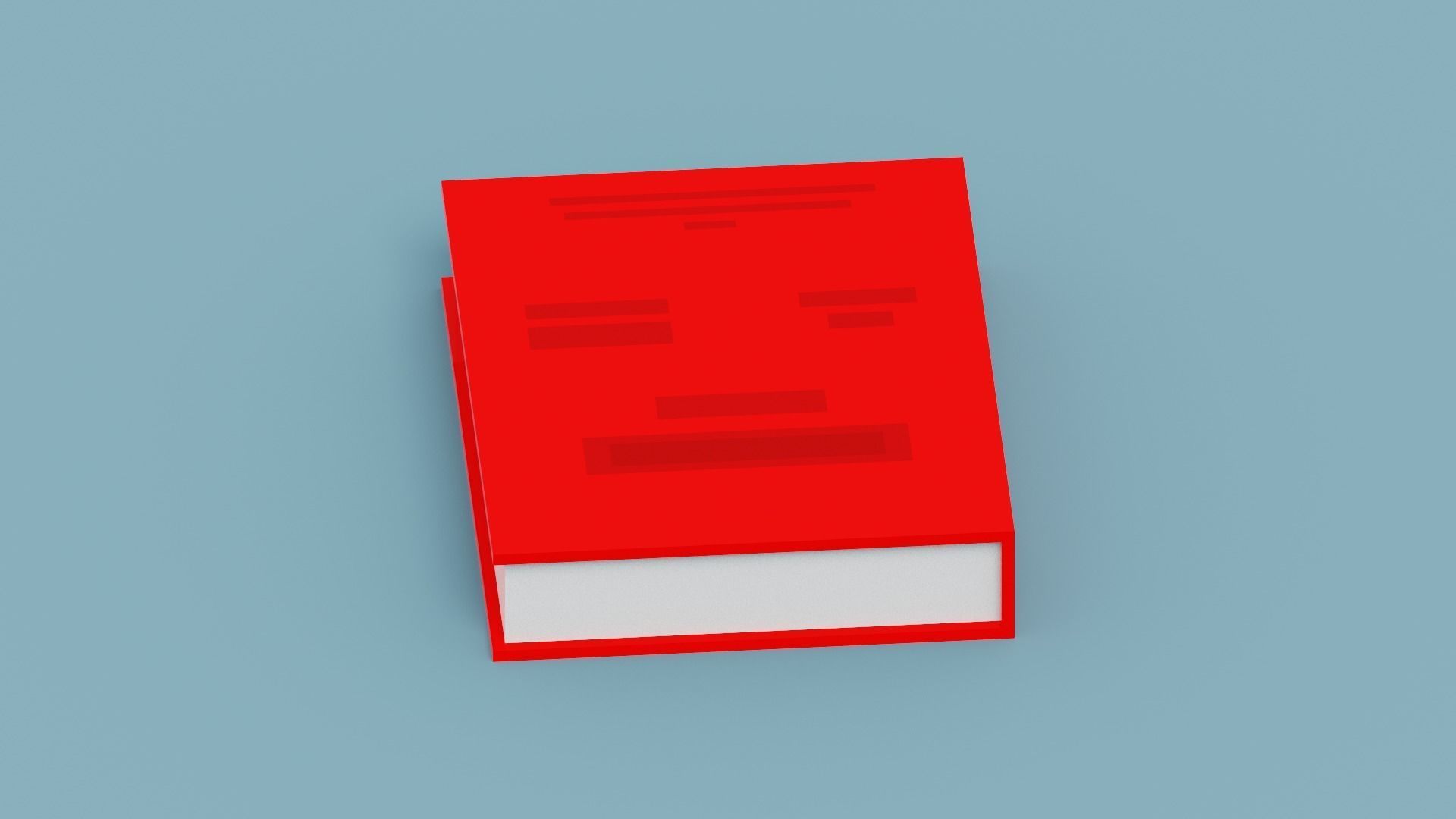 3D model Voxel Red Book VR / AR / low-poly | CGTrader