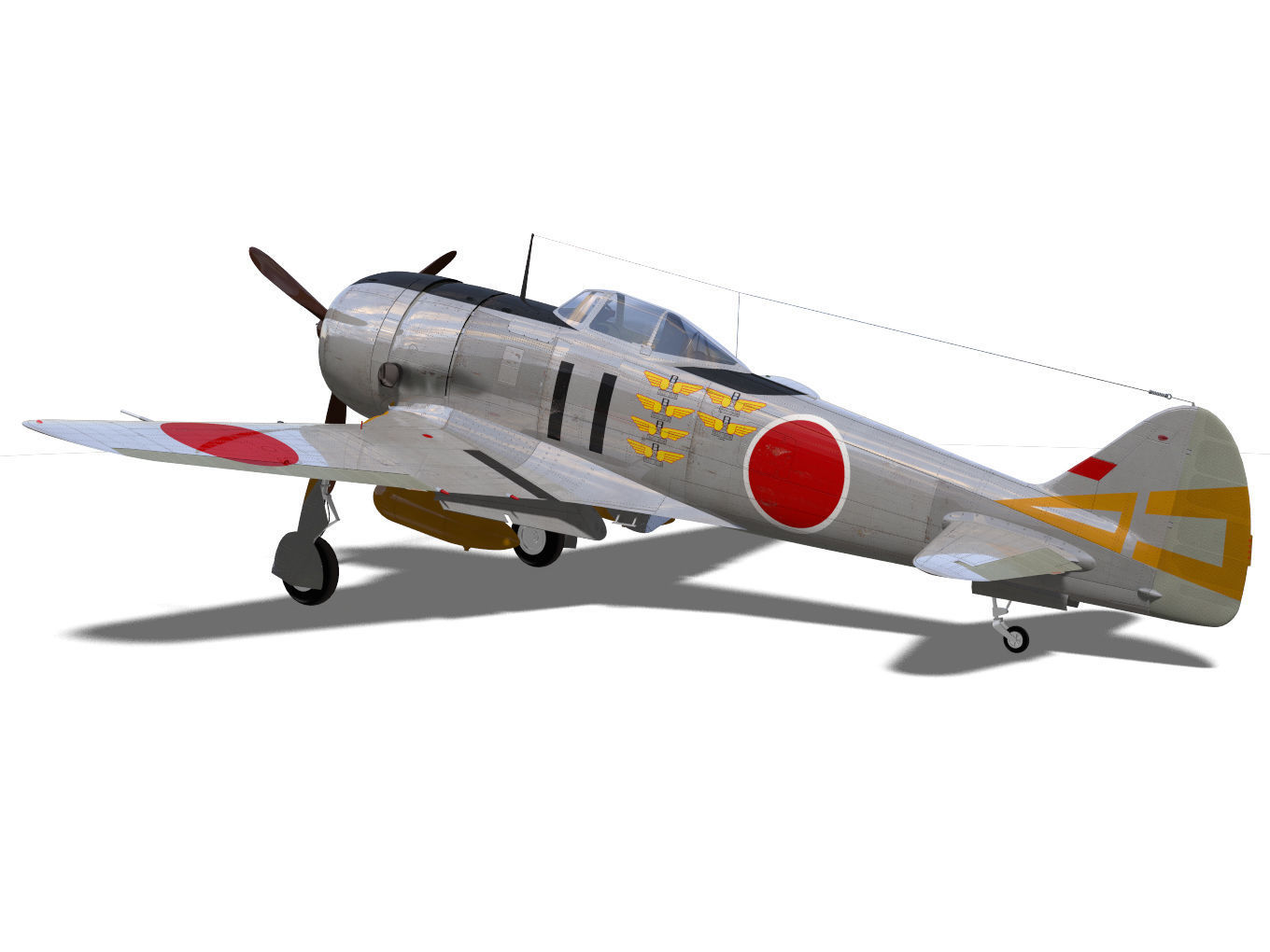 Nakajima Ki44 Tojo type II Hei 3D model | CGTrader