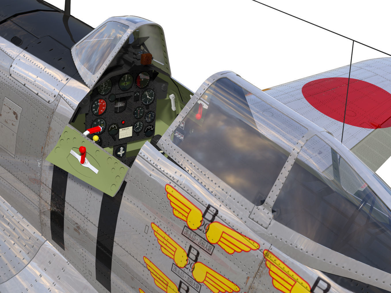 Nakajima Ki44 Tojo type II Hei 3D model | CGTrader