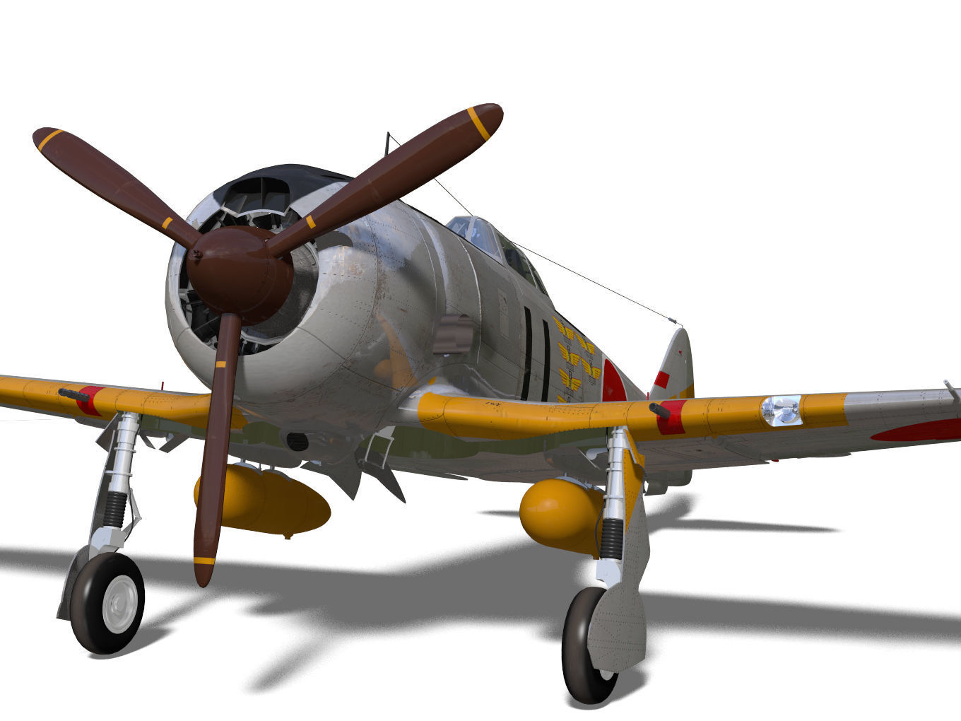 Nakajima Ki44 Tojo type II Hei 3D model | CGTrader