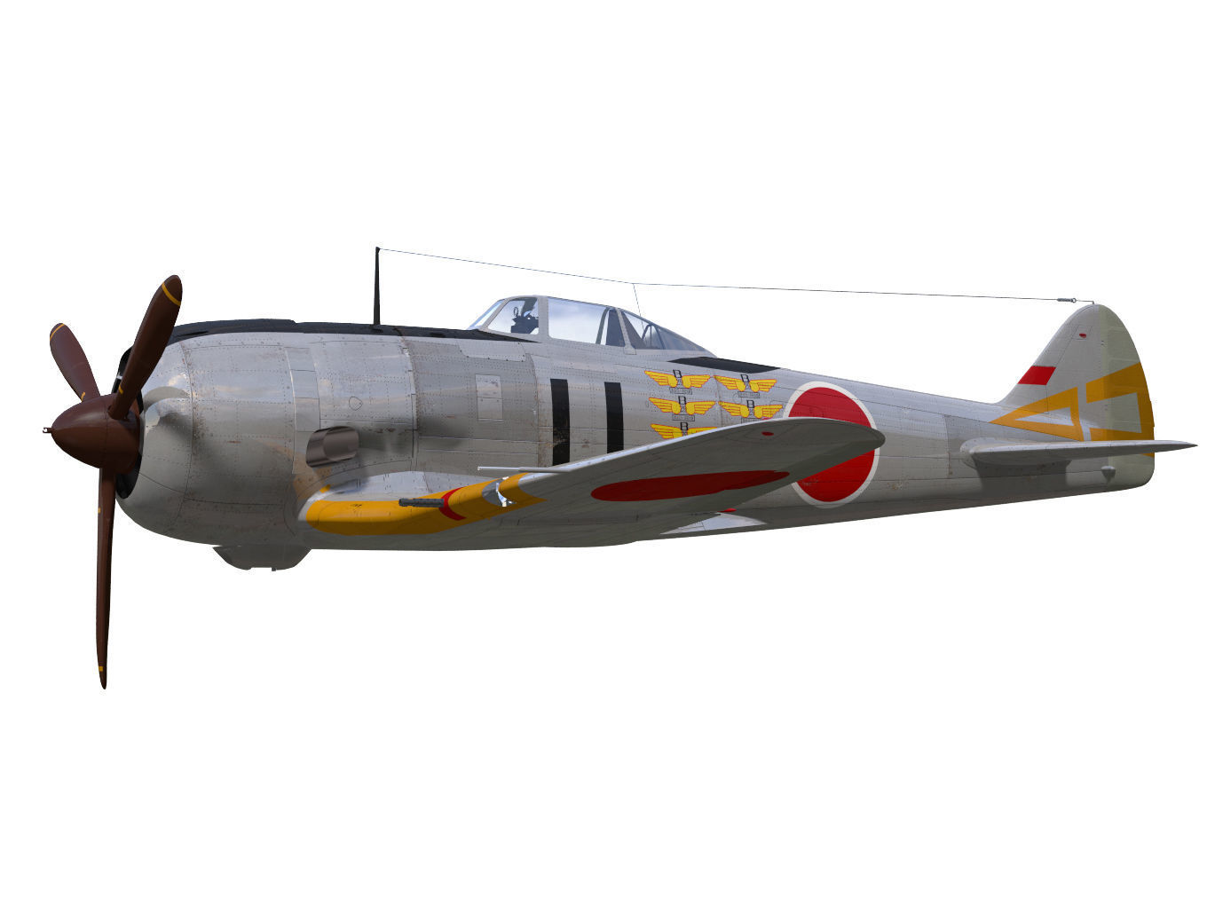 Nakajima Ki44 Tojo type II Hei 3D model | CGTrader