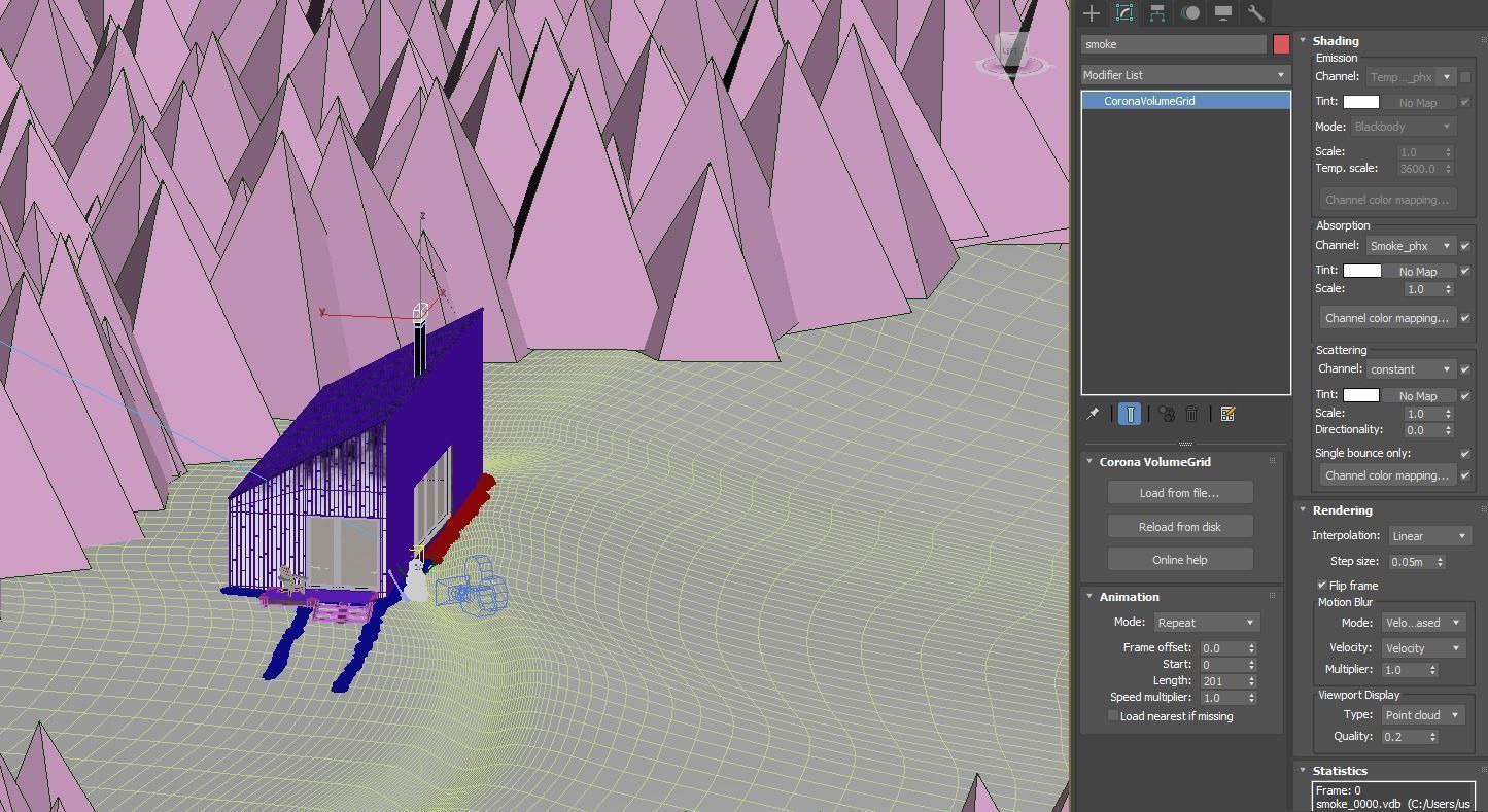 Exterior Scene - Winter Cabin 3D model 3D model | CGTrader