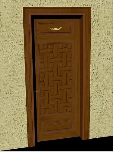 Entry door - Wood 3D model | CGTrader