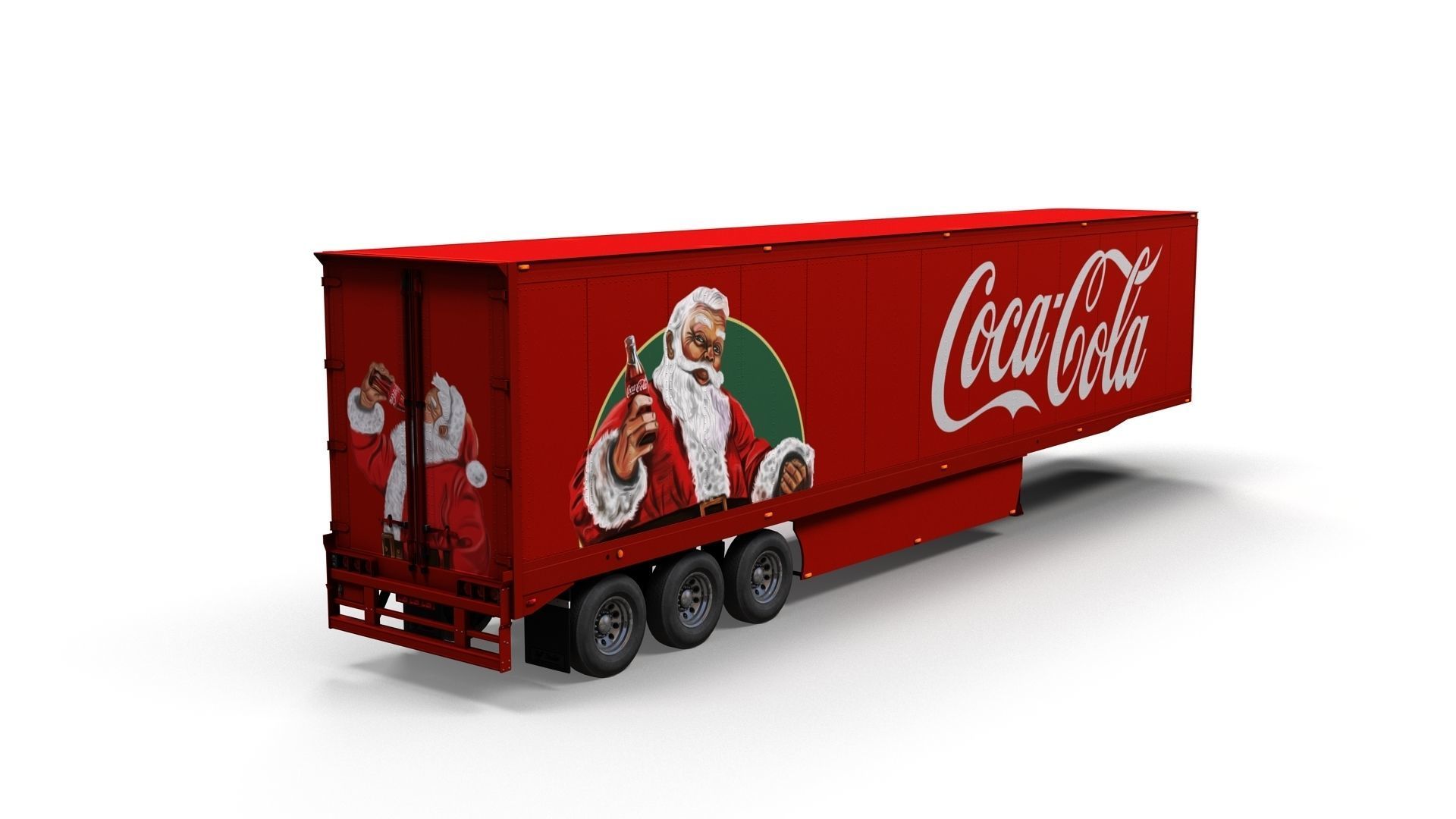 3D model Coca-Cola christmas trailer VR / AR / low-poly | CGTrader