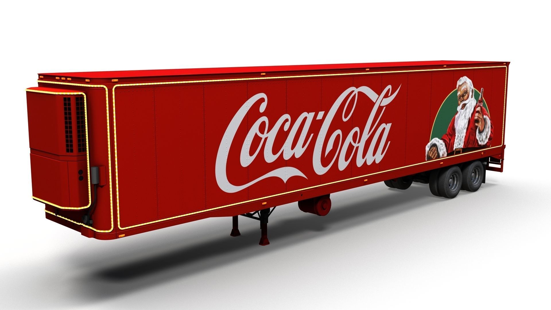 3D model Coca-Cola christmas trailer VR / AR / low-poly | CGTrader