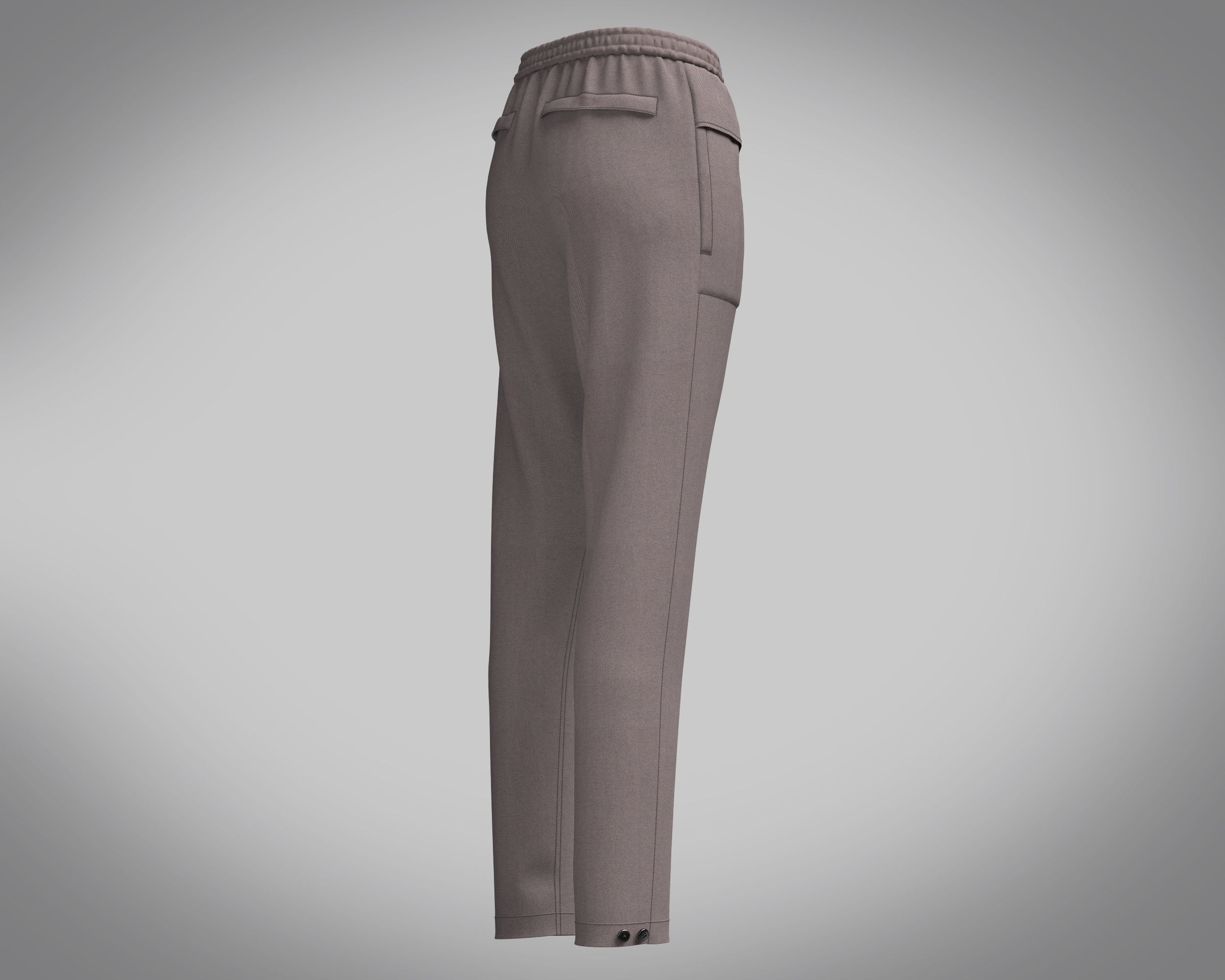 Ladies Woven Pant 3D model | CGTrader