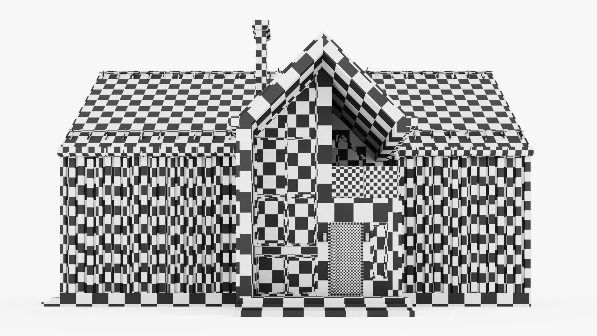 Barnhouse with terraces and balconies 3D model | CGTrader