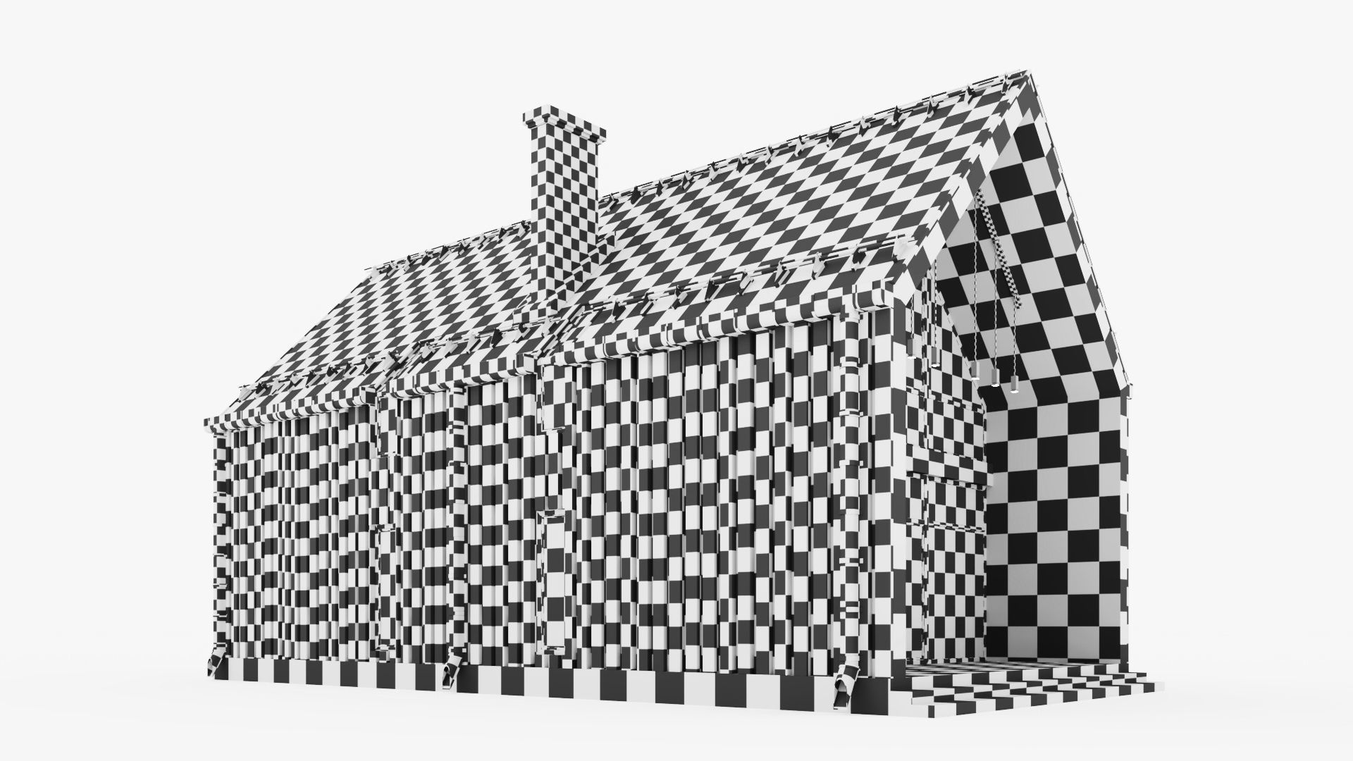 Barnhouse with terraces and balconies 3D model | CGTrader