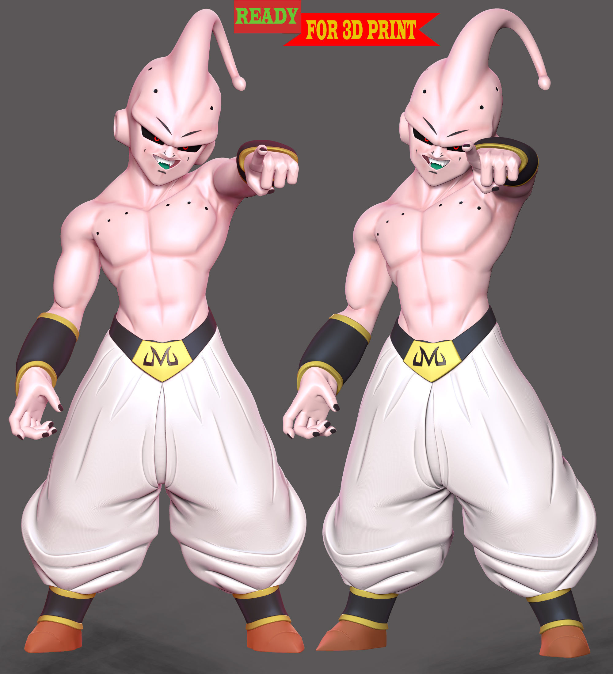 Kid Buu - Dragon Ball Fanart 3D model 3D printable | CGTrader
