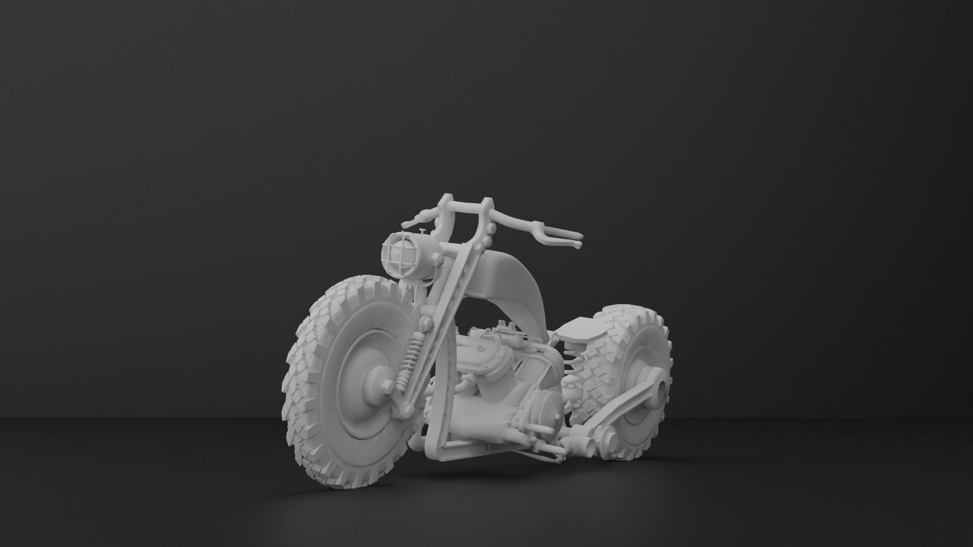 1 to 24 Scale Motorcycle ready to print 3D model 3D printable | CGTrader