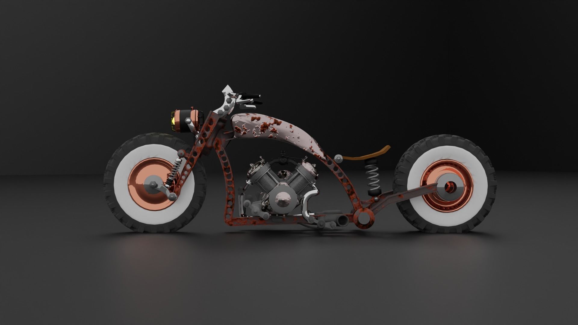 1 to 24 Scale Motorcycle ready to print 3D model 3D printable | CGTrader