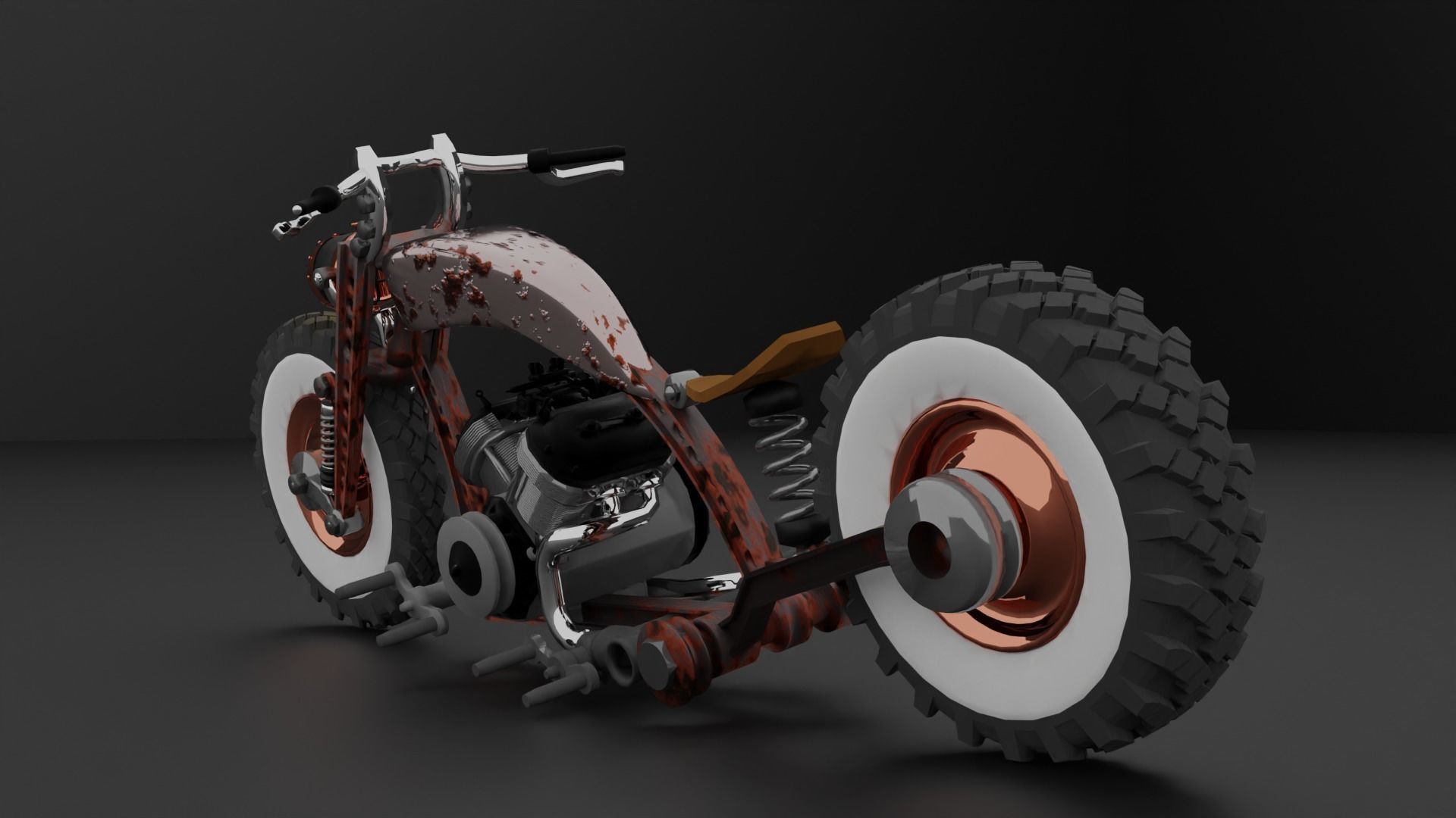 1 to 24 Scale Motorcycle ready to print 3D model 3D printable | CGTrader