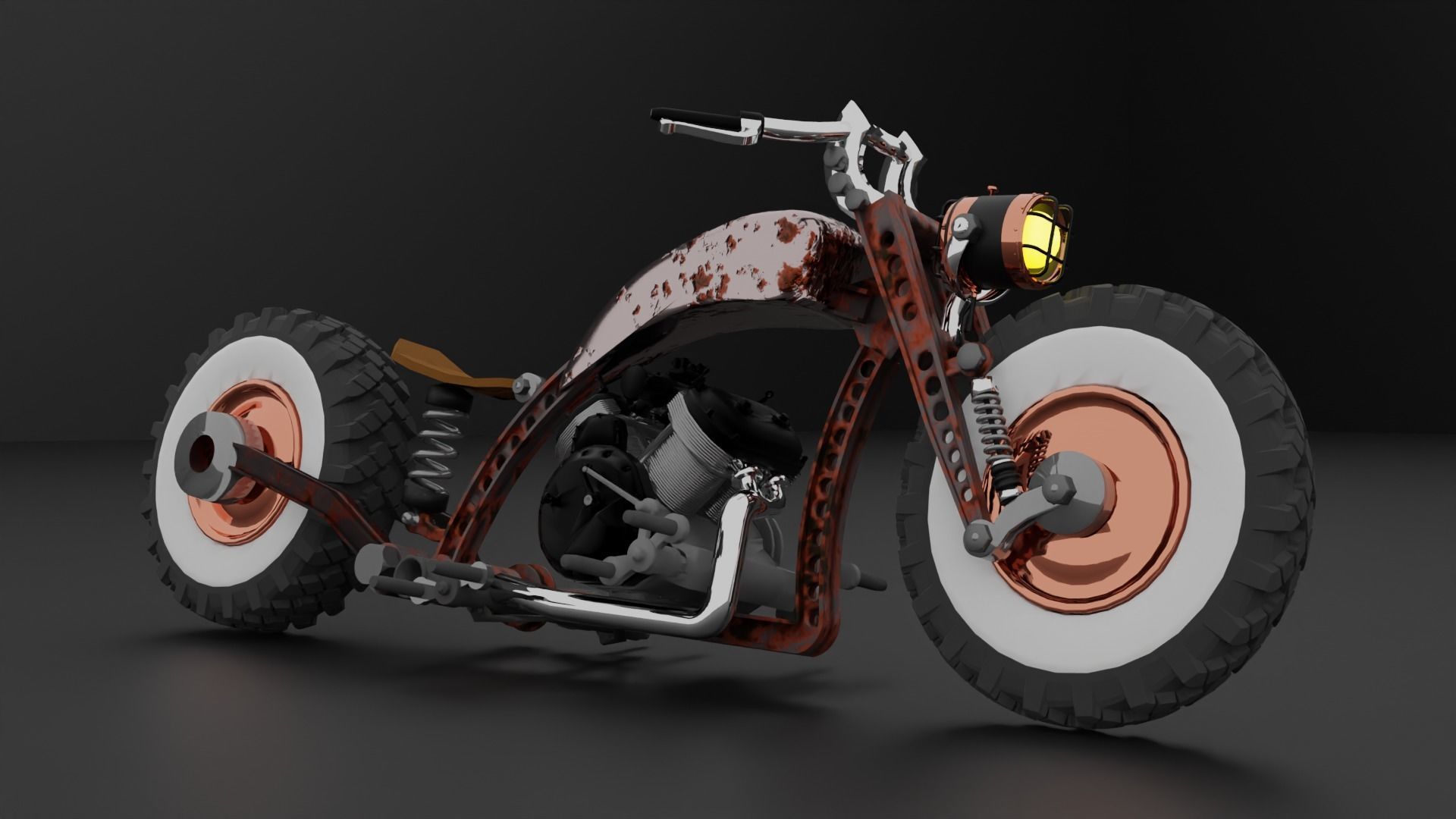 1 to 24 Scale Motorcycle ready to print 3D model 3D printable | CGTrader