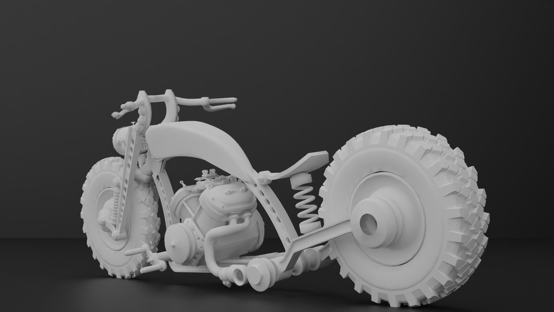 1 to 24 Scale Motorcycle ready to print 3D model 3D printable | CGTrader