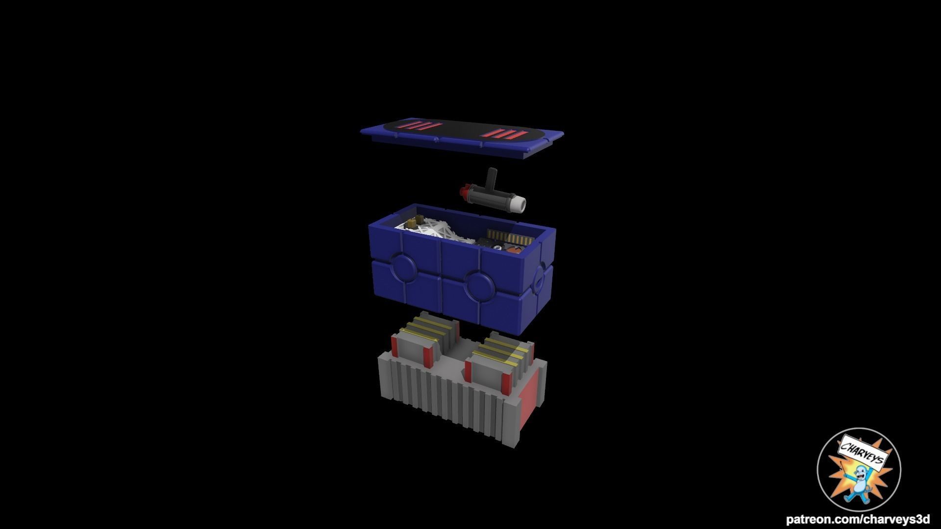 Star Wars Imperial Scanning Crew Equipment for action figures 3D model ...