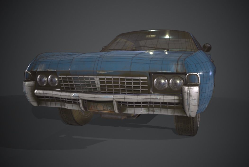 3D model Chevrolet Impala 67 VR / AR / low-poly | CGTrader