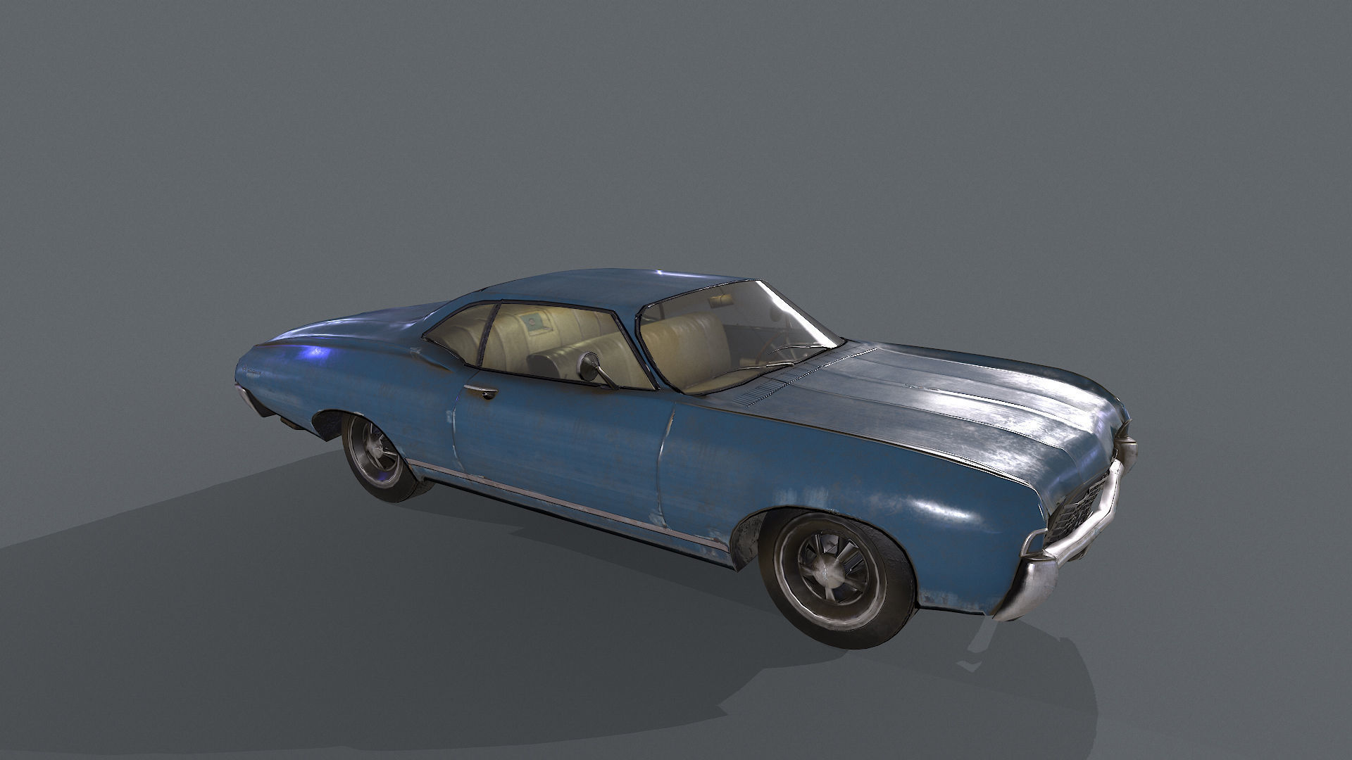 3D model Chevrolet Impala 67 VR / AR / low-poly | CGTrader