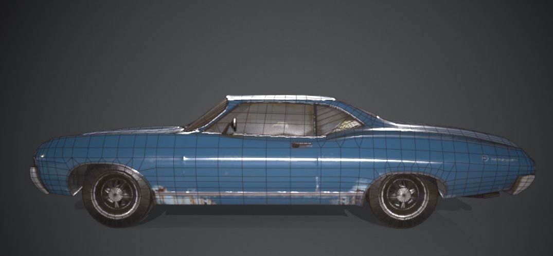 3D model Chevrolet Impala 67 VR / AR / low-poly | CGTrader