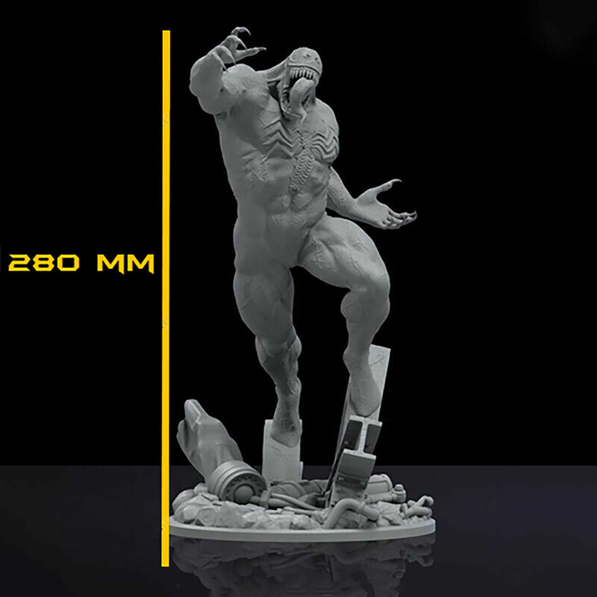 Marvel Venom Statue 3D Model Ready to Print STL 3D model 3D printable ...