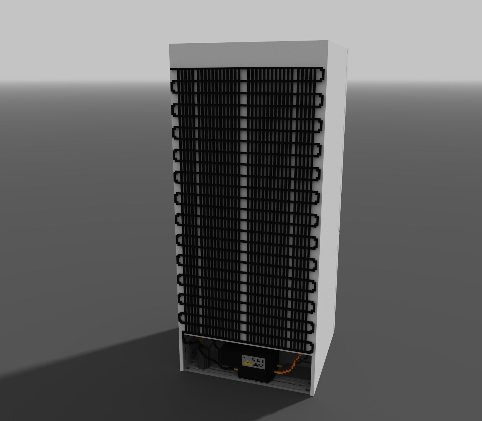 Fridge in voxel graphics free VR / AR / low-poly 3D model | CGTrader