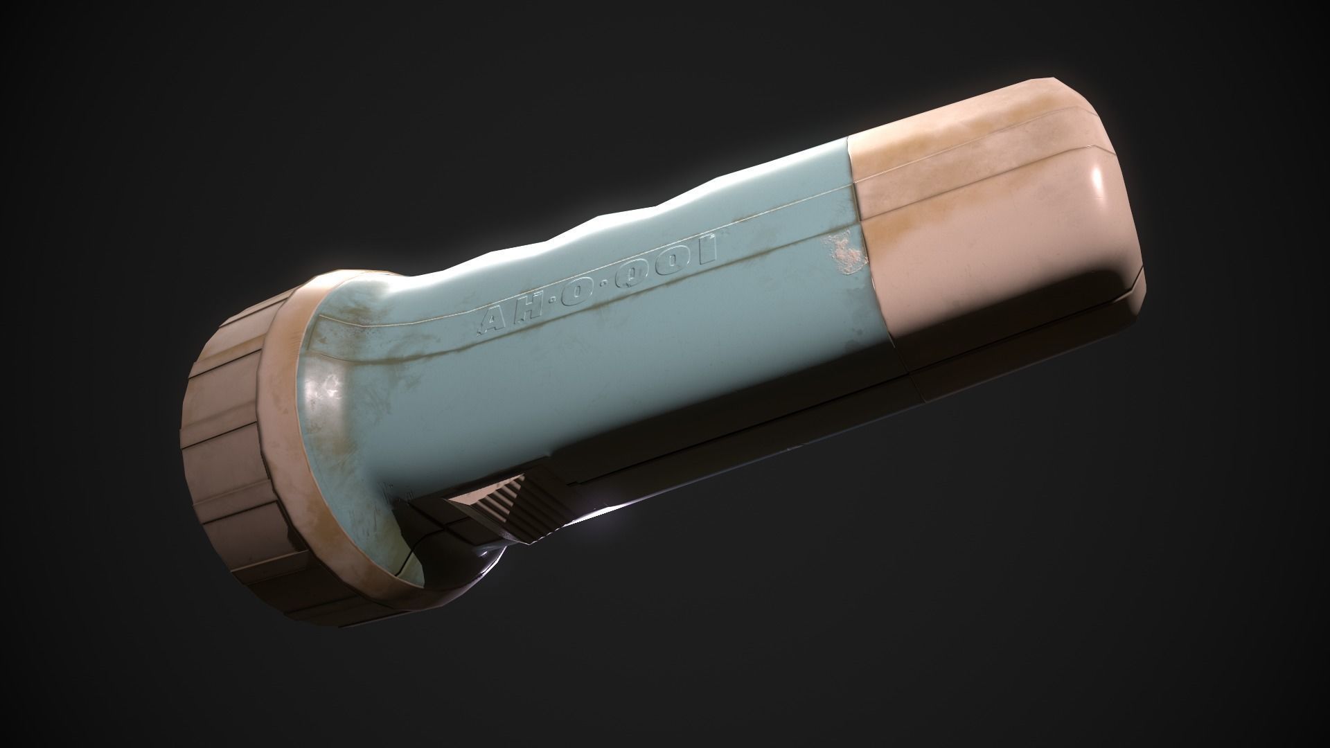 3D model Old Flashlight - PBR Game Ready Low-poly 3D model VR / AR ...